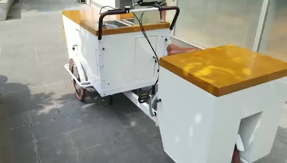 Coffee Bicycle Mobile Coffee Bike Kitchen Moving Vending Food Cart ...