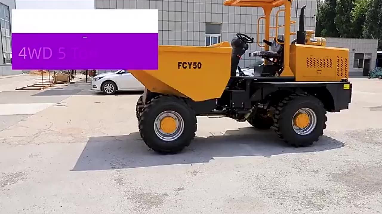 Chinese Factory 5 Ton Mini Dumper Hydraulic Tipping Trucks Front End ...
