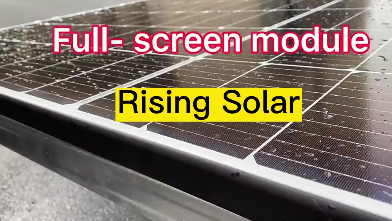 Rising Solar All Black 455w Full Screen Eu Warehouse Rotterdam Stock ...