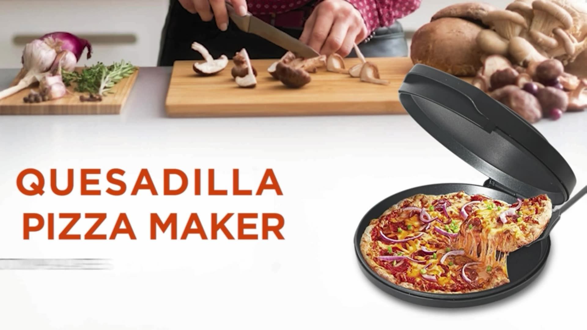 12 Inch Non-stick Calzone Maker Pizza Oven In Red Home Use Fast ...