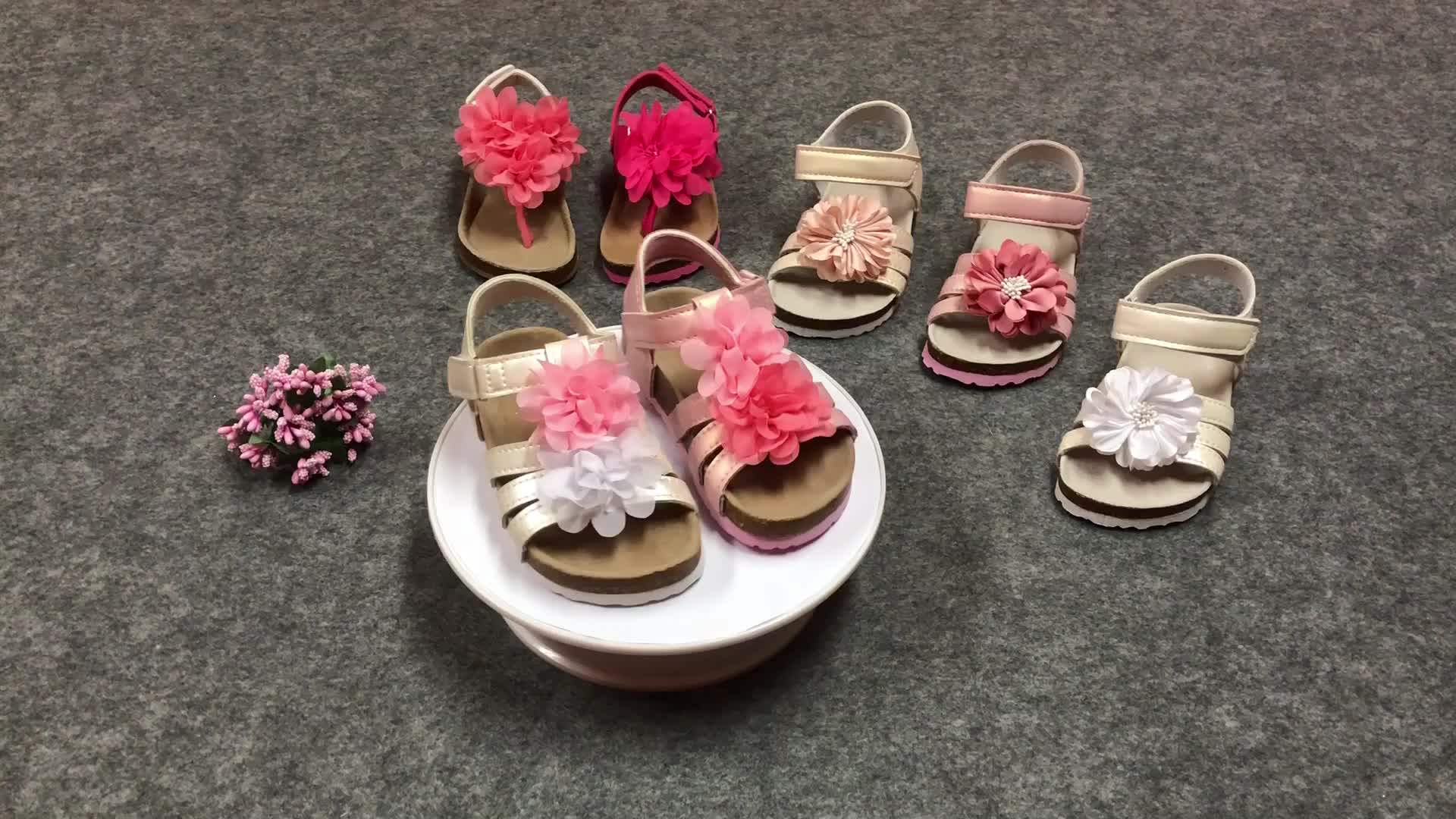 Wholesale Children Girls Boys Flip Flops Thong Soft Foot Bed Cork Sole ...