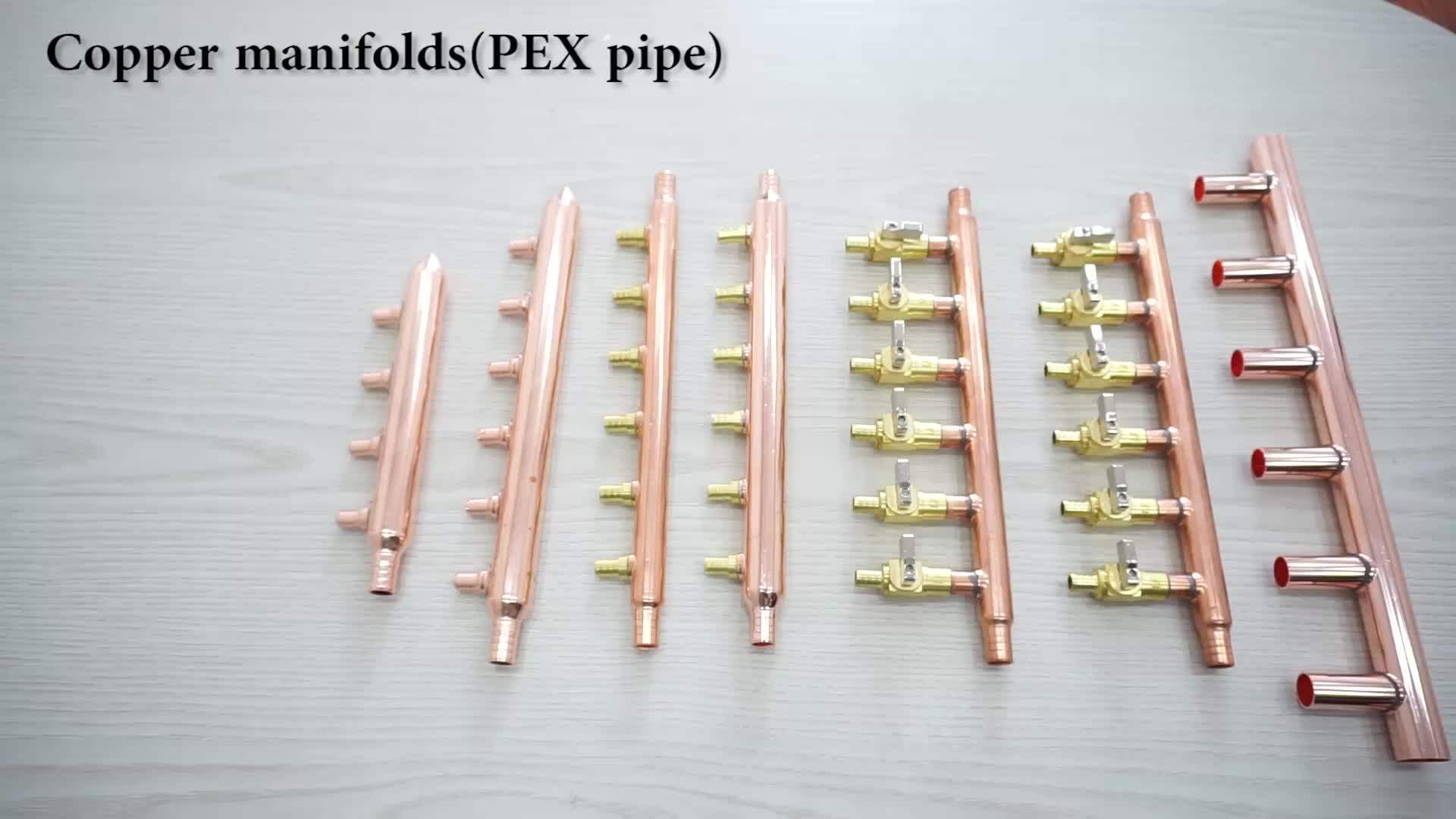 Copper Manifold For Underfloor Heating,Collecting Pipe Assembly - Buy ...