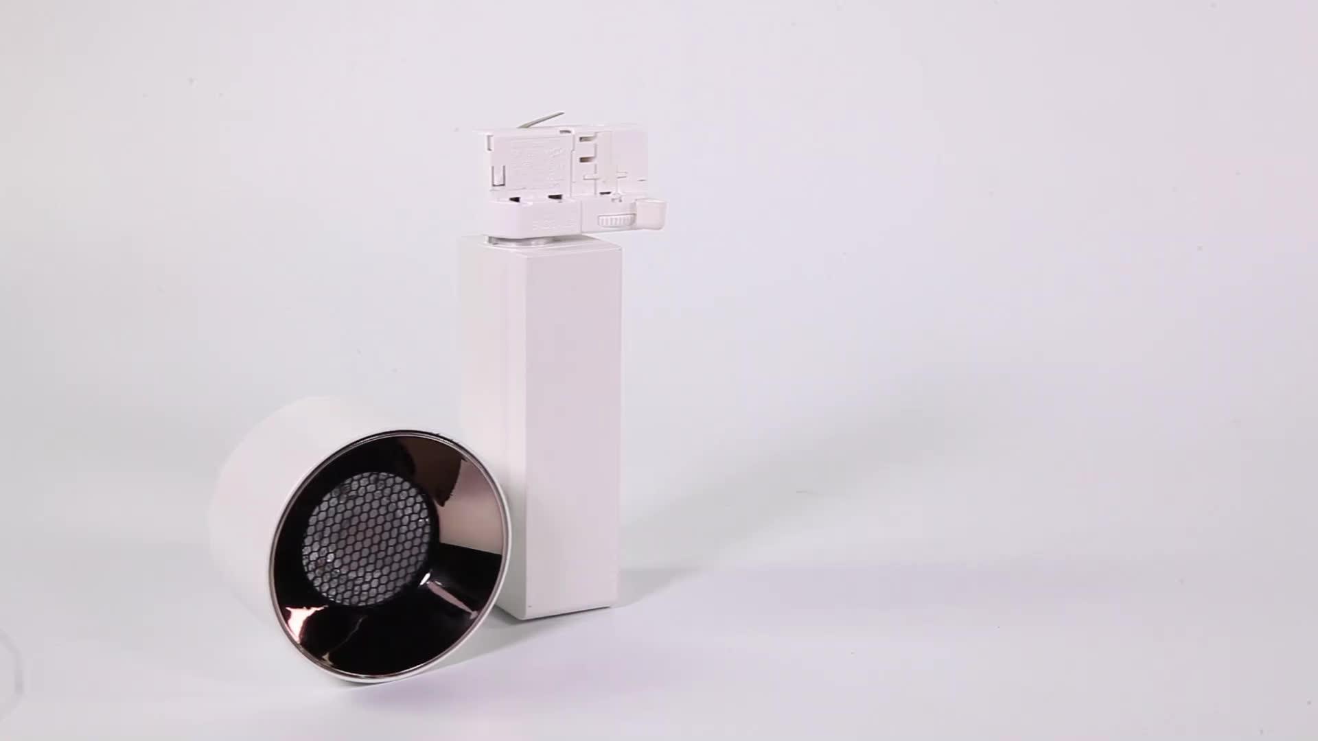 30w Triac Integrated Cob Led Track Light Dali Dimmable Track Rail ...