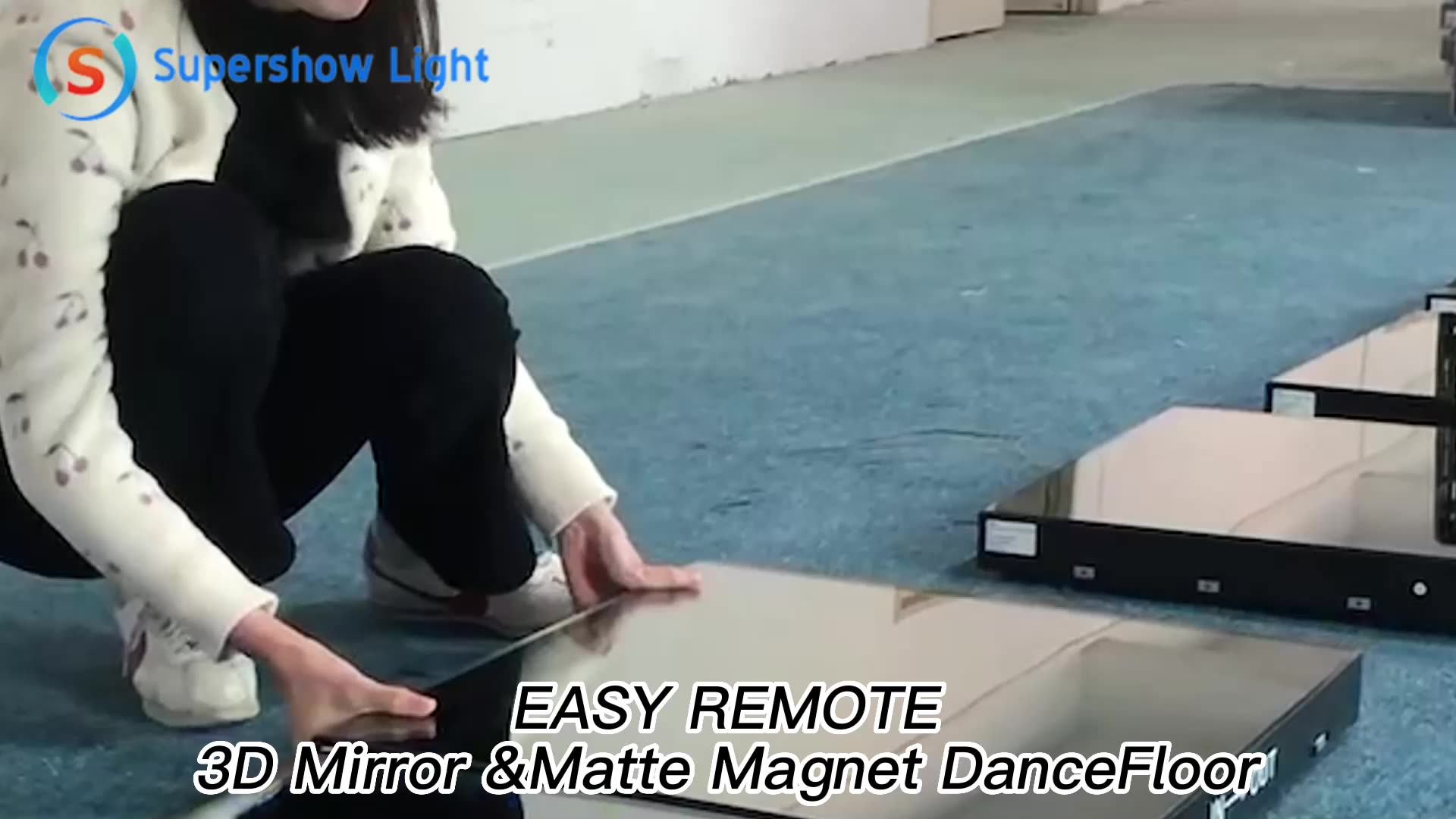 Supershow 3d Infinity Mirror Led Dance Floor Tiles Glass Panel Dmx ...