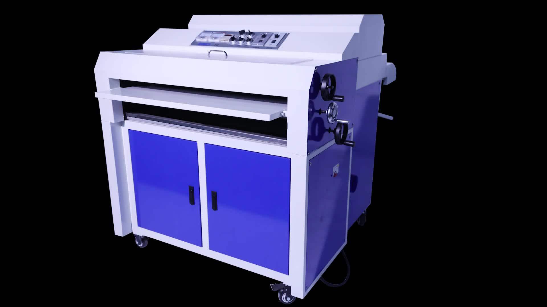 Double 100 18 Inch Automatic Uv Roller Coating Liquid Varnish Machine ...