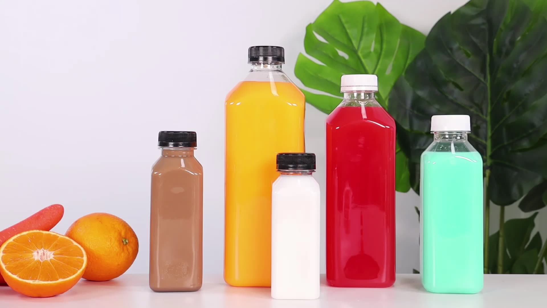 16 Oz Empty Square Plastic Bottles 500 Ml Plastic Lemonade Bottle - Buy ...