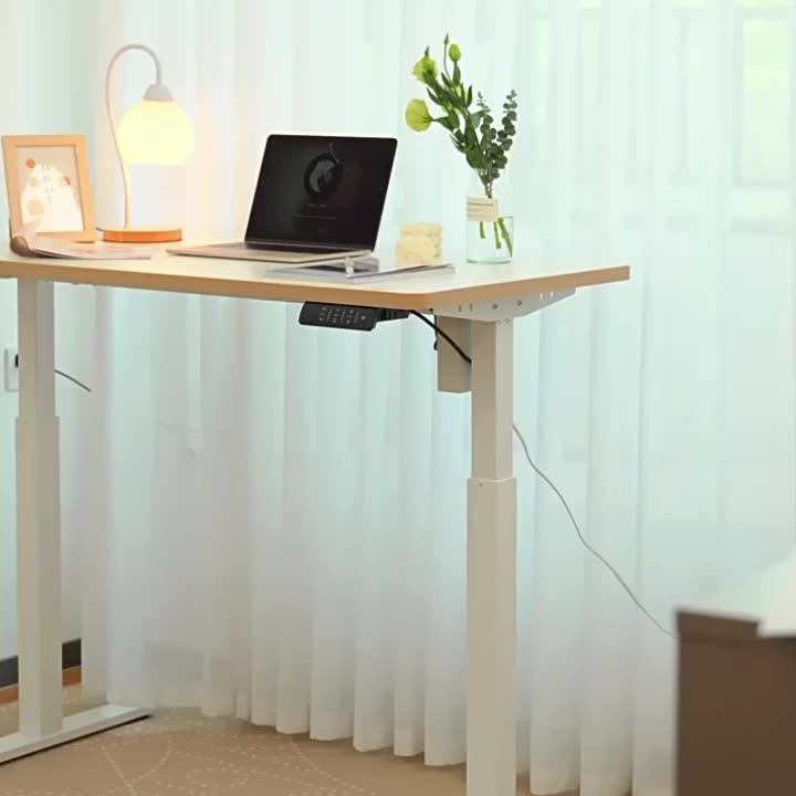 Simple Mdf Electric Height-adjustable Standing Desk Home Office Writing ...
