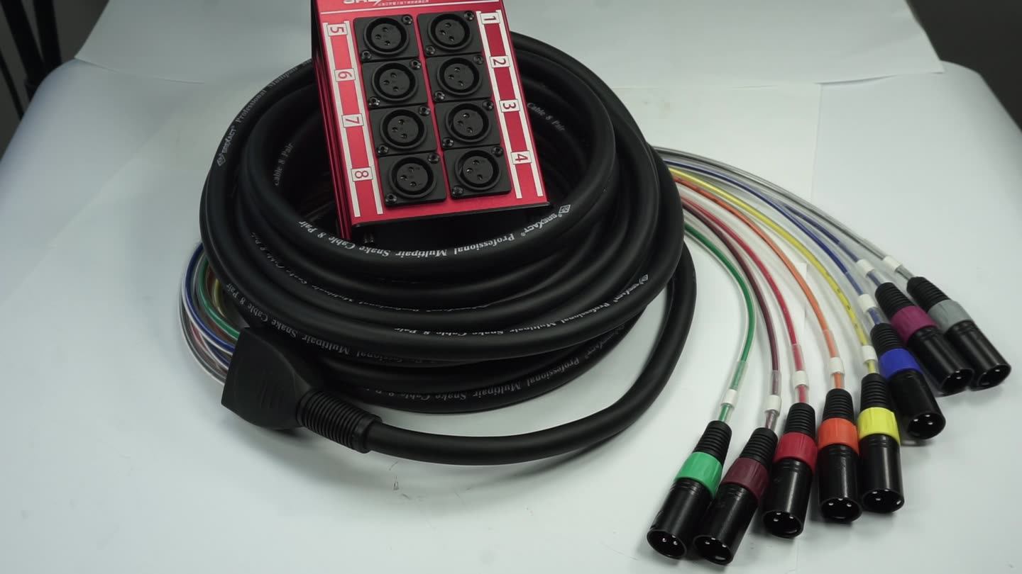 8ch Xlr Stage Box & Multicore Cable Audio Snake Xlr - Buy Hot Product ...