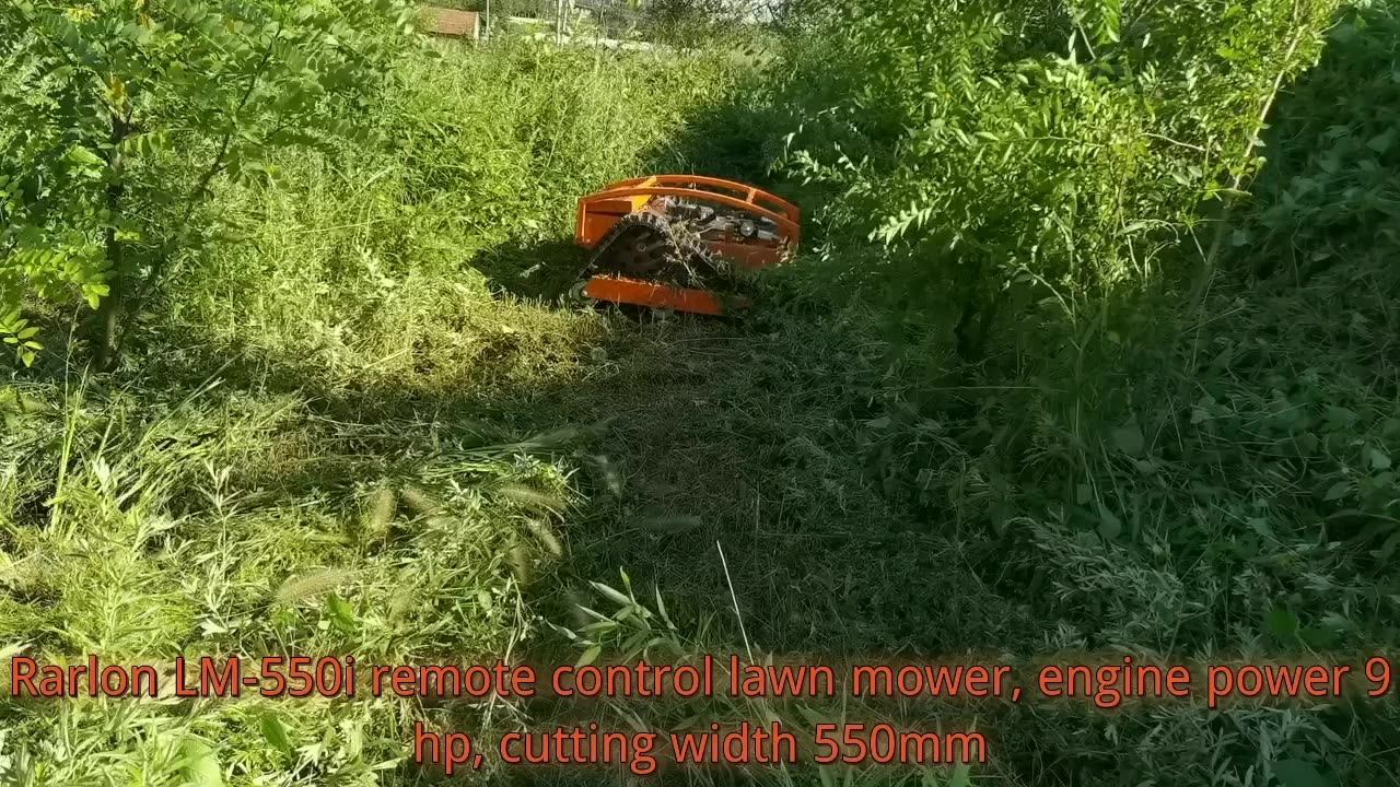 9.0hp Slope Mowing Machine Tracked Radio Controlled Lawn Mower ...