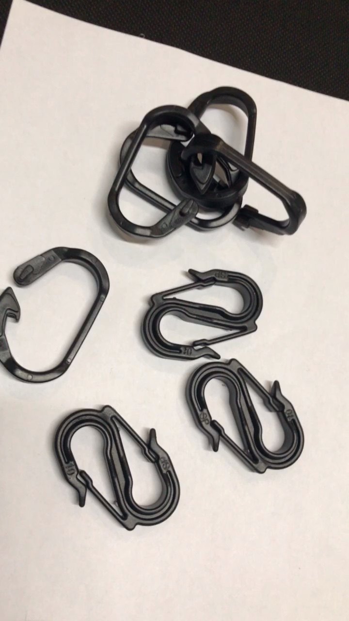 Tarp Clips And Fasteners,Black Plastic Connector Carabiner Hook Clip ...