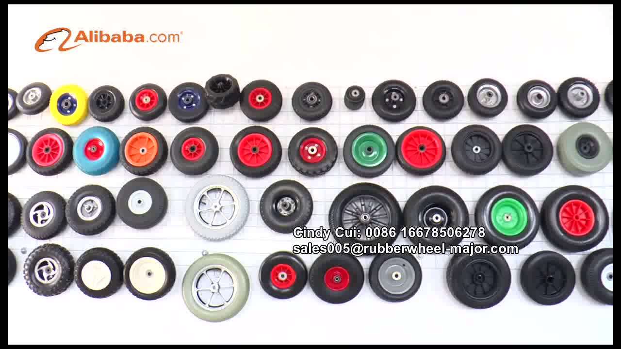 Small 6 Inch Rubber Pneumatic Wheel 6x2 Inflatable Fixed Caster Wheel ...