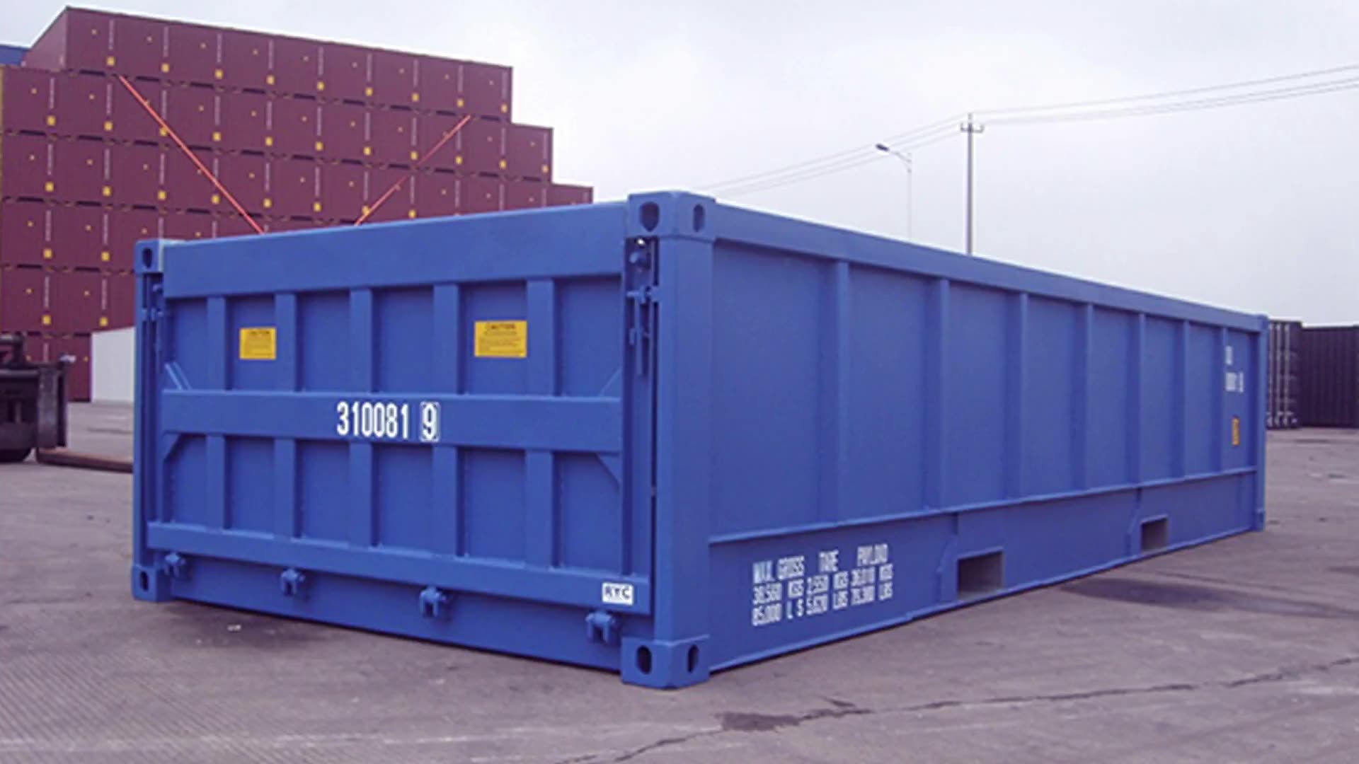 Brand New 20ft Half Height Open Top Container For Mining - Buy 20ft ...