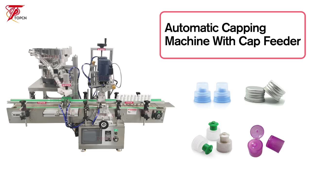 Desktop Automatic Screw Capping Glass Plastic Bottle Cap Sealing ...