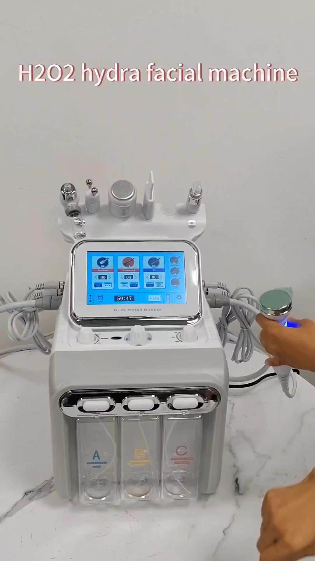 6 In 1 H2o2 Small Bubble Water Oxygen Aqua Facial Machine For Skin ...