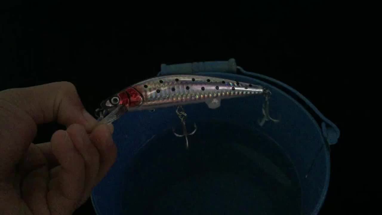 Usb Rechargeable Twitching Vibration Fishing Lure Flashing Led Light ...