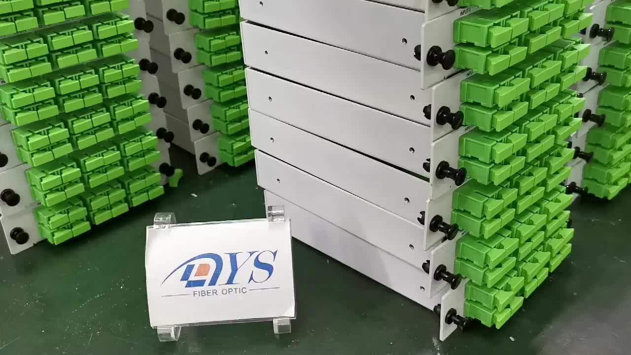 3u 19" Fiber Optical 1x2 Lgx Plc Splitter Patch Panel /rack Mount ...