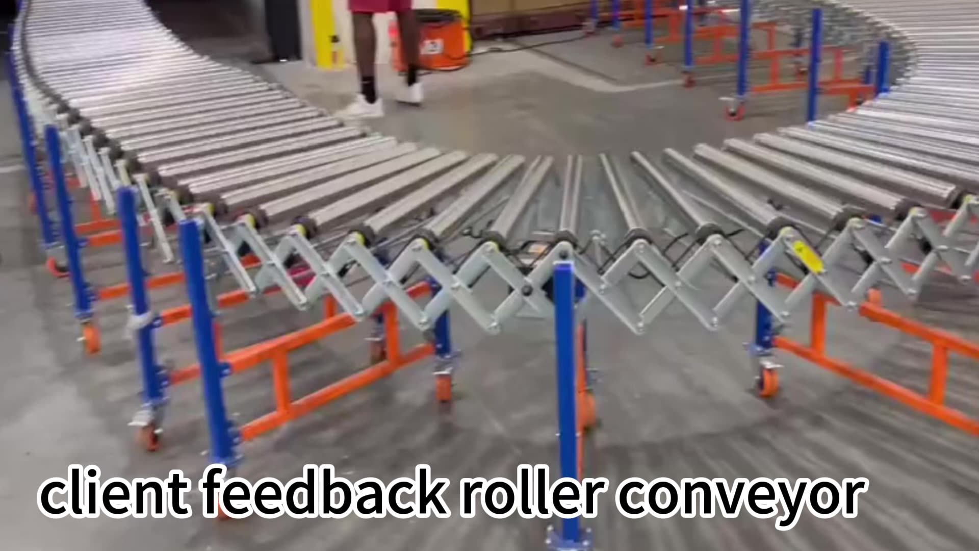 Roller Table Conveyors Truck Loading Unloading Foldable Inspection ...