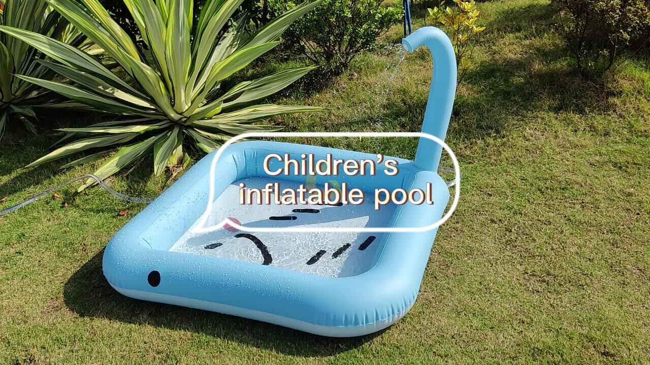 Outdoor Lovely Pig Design Pvc Splash Pool Spray Water Tub Home Inflated ...