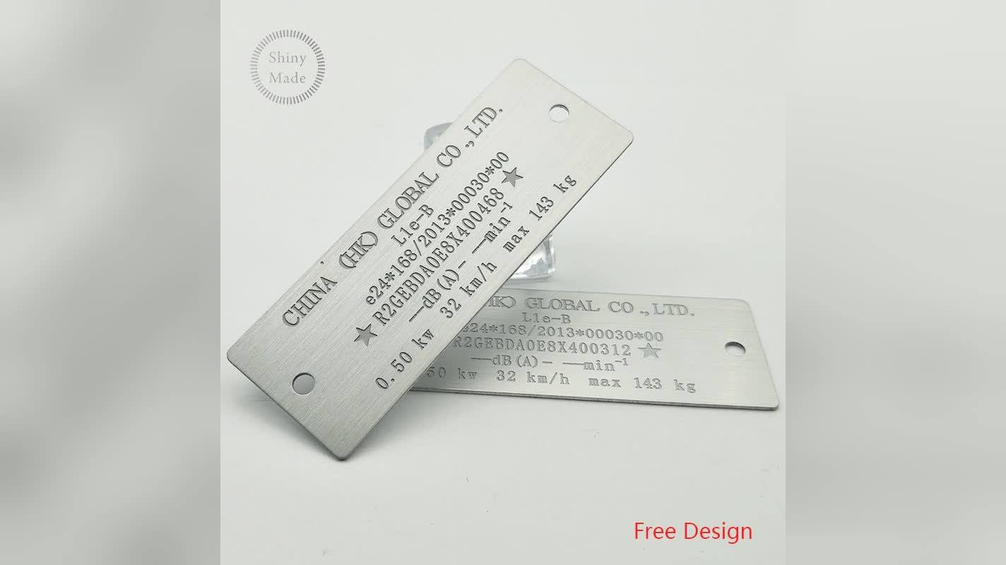 2019 Custom Engraved Metal Nameplate Logo Tag Stainless Steel Label ...