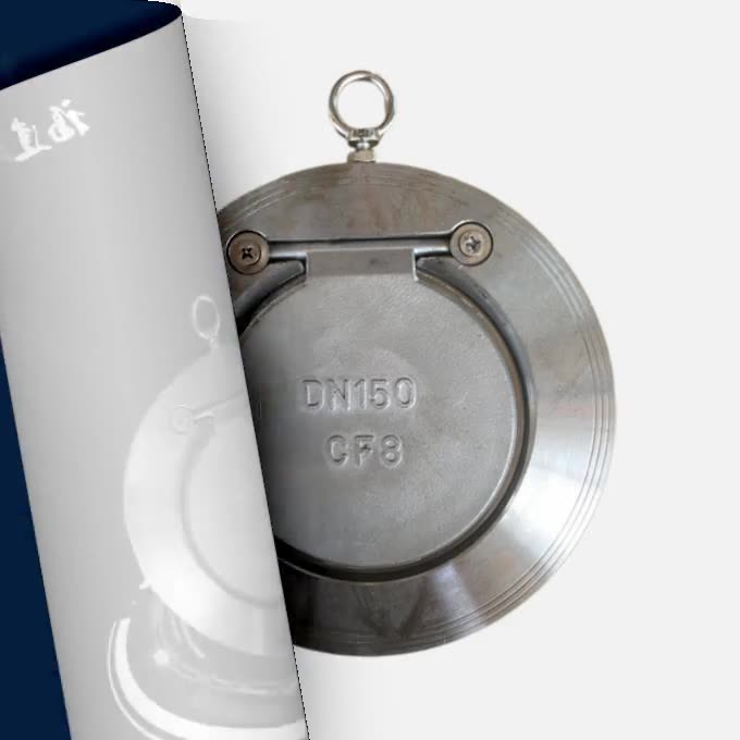 福建唐工H74W-16P超薄对夹单向阀304不锈钢超薄型对夹止回阀DN100-阿里巴巴