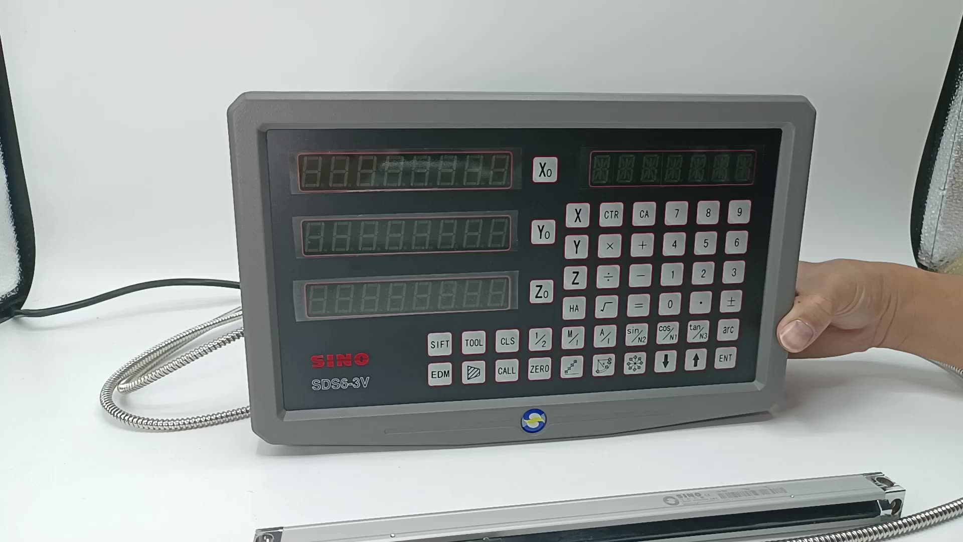 Sino Sds2-3va Professional Lcd Dro 3 Axis Dro Digital Readout Meter For Small Milling Machine ...