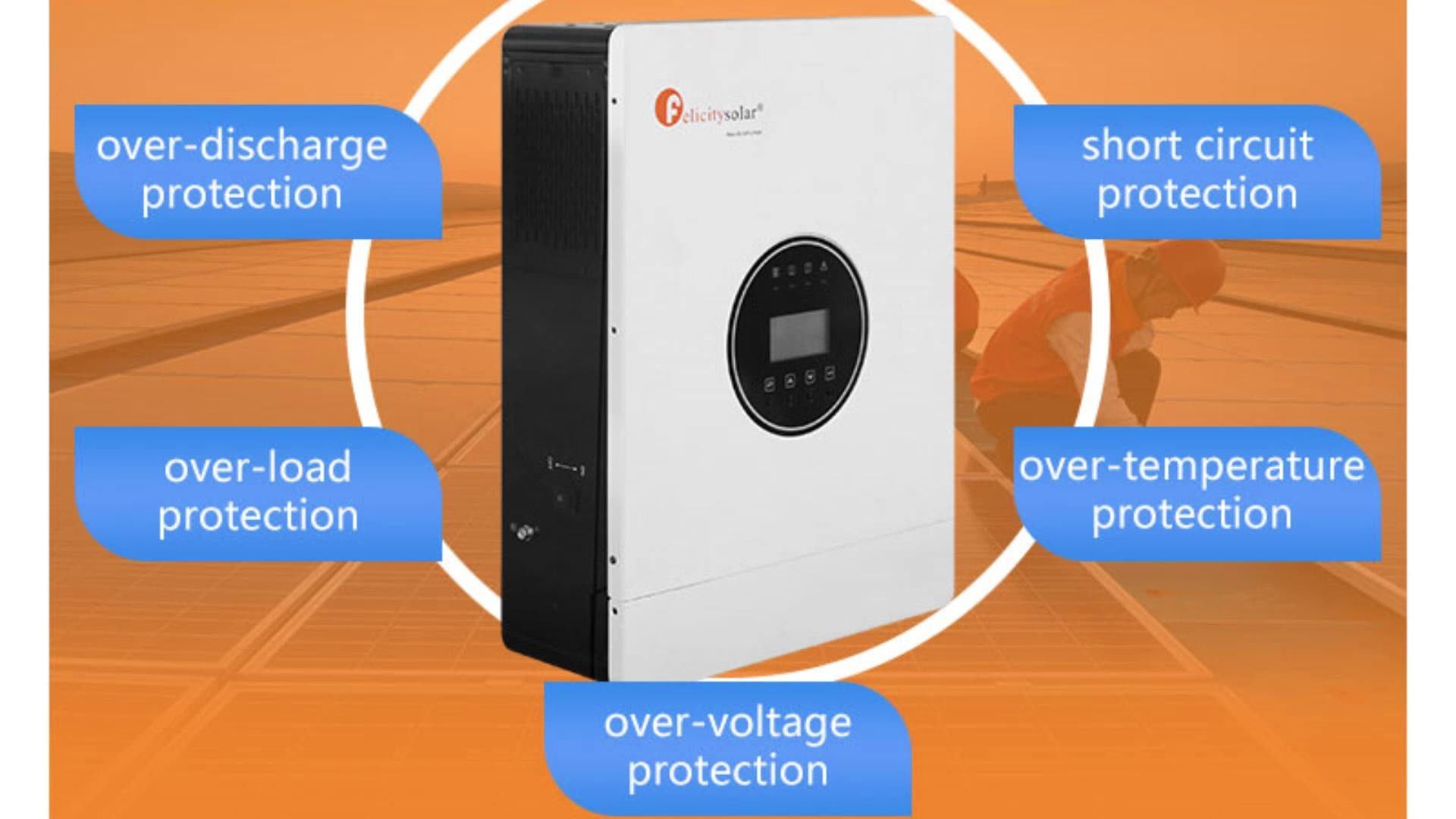 5kw Felicity Solar Hybrid Inverter 3kw Solar Inverter Power Charger ...