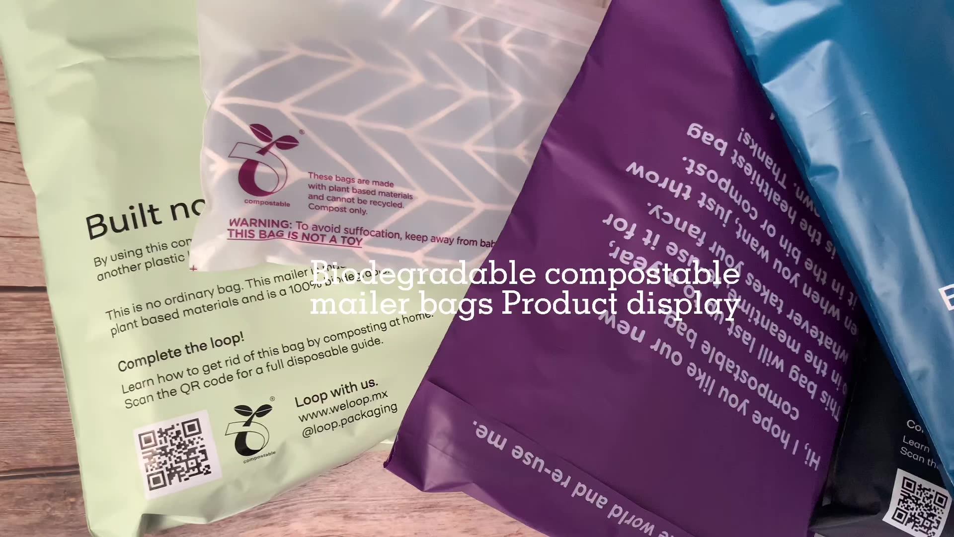 Eco-friendly Custom Plastic Shipping Bag Compostable Poly Mailer ...