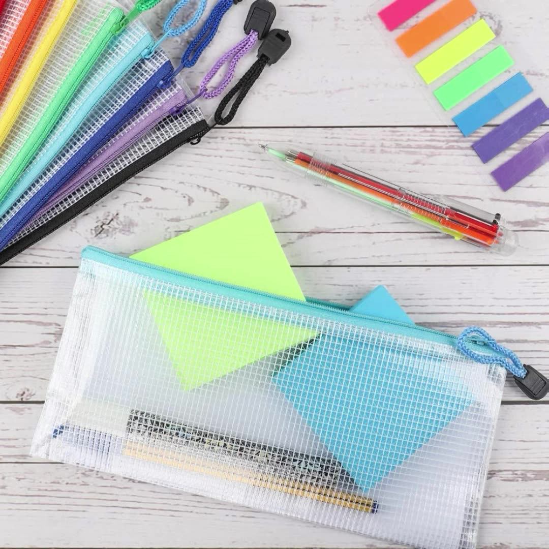 Mesh Zipper Pouch,A4 Size Waterproof Zipper Bags,Document Folders ...