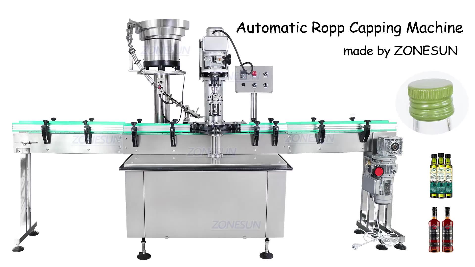 Zonesun Automatic Single Head Ropp Aluminium Cover Liquor Glass Wine ...