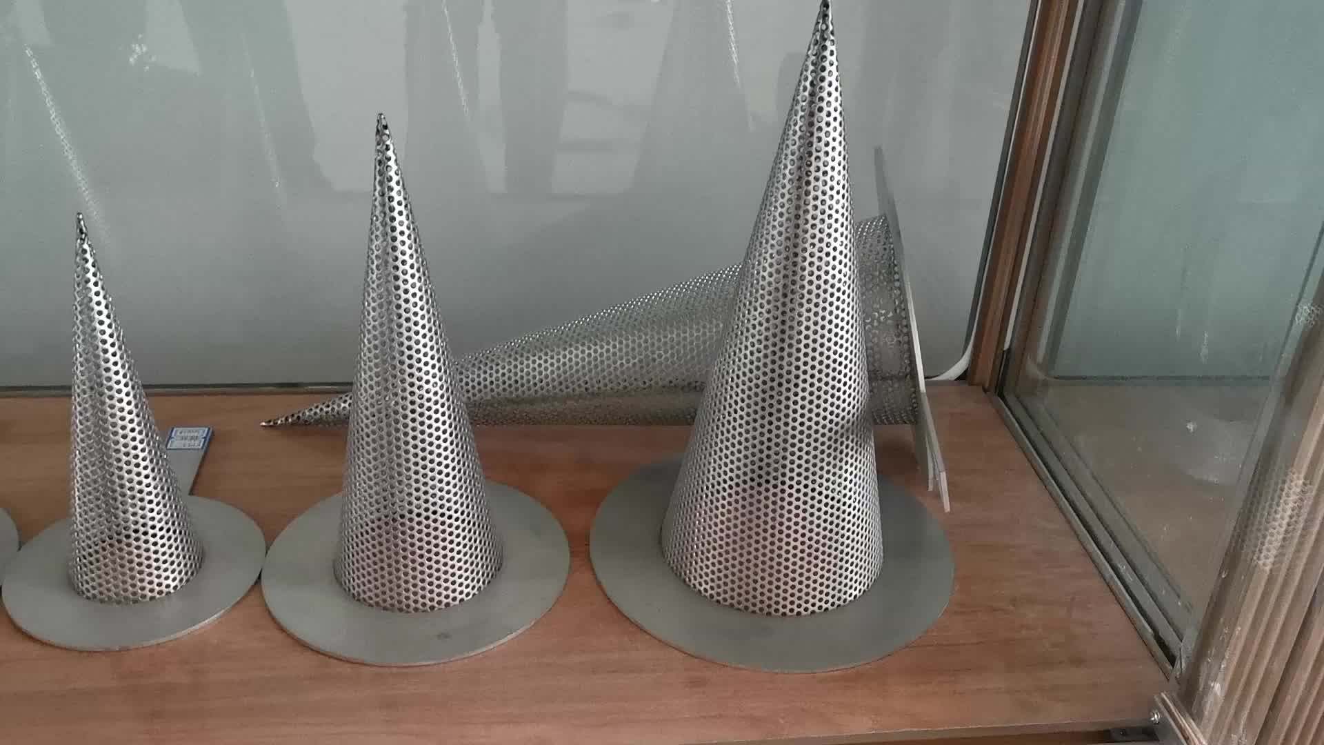 Temporary Cone Type Strainers Stainless Steel Perforated Filter With ...