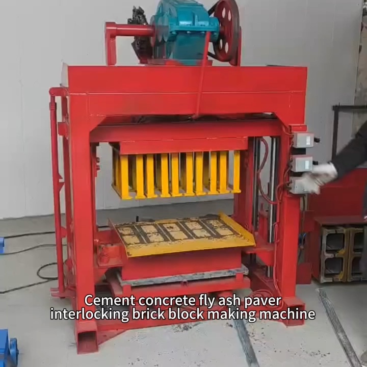 Manual Semi Automatic Interlocking Paver Hollow Block Making Machine ...