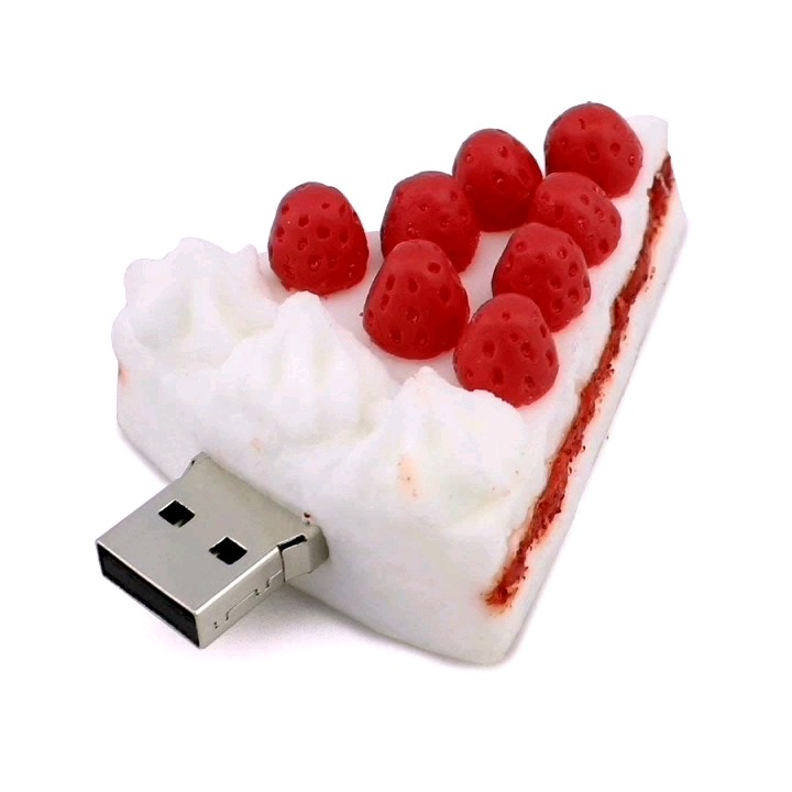 8gb Usb 2.0 Flash Drive Cartoon Fruit Strawberry Cake Food Shape Thumb ...