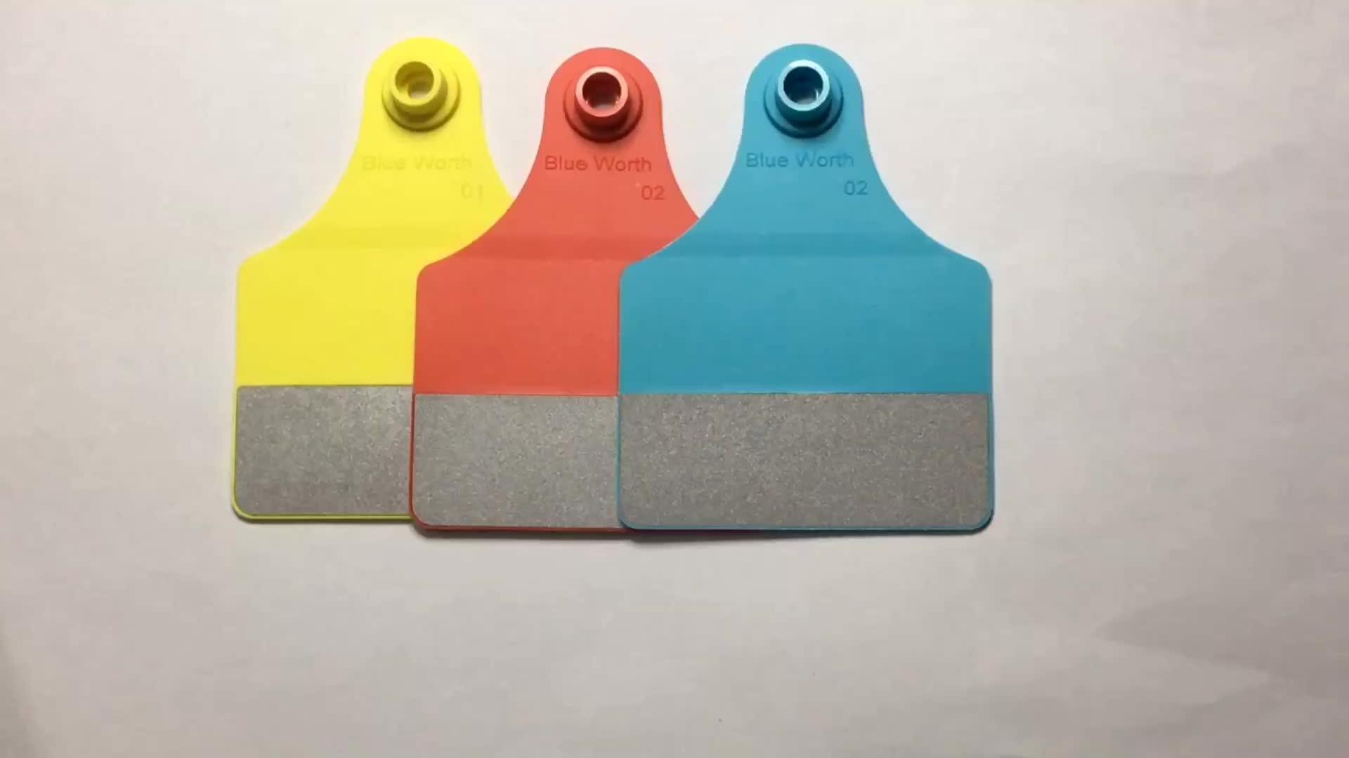 Blueworth 6# Tpu Female Cattle Reflective Ear Tags 74.5mm*100mm - Buy ...