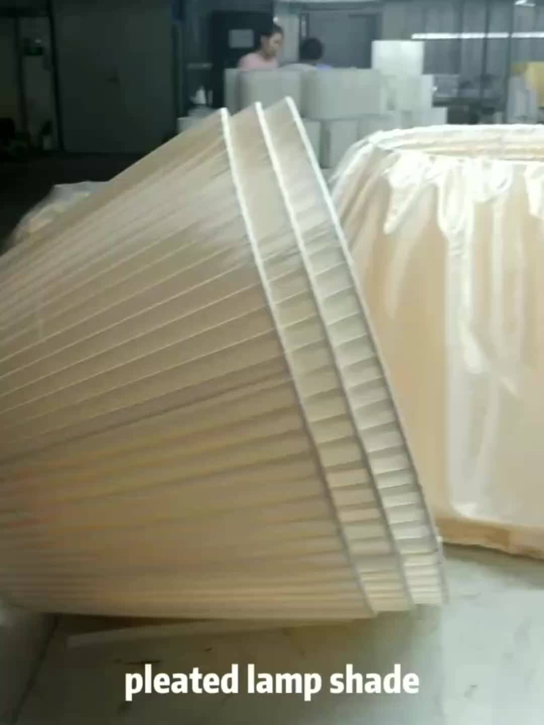 High Quality Fabric Lamp Shade Pleated Linen Lampshade,Custom Table ...