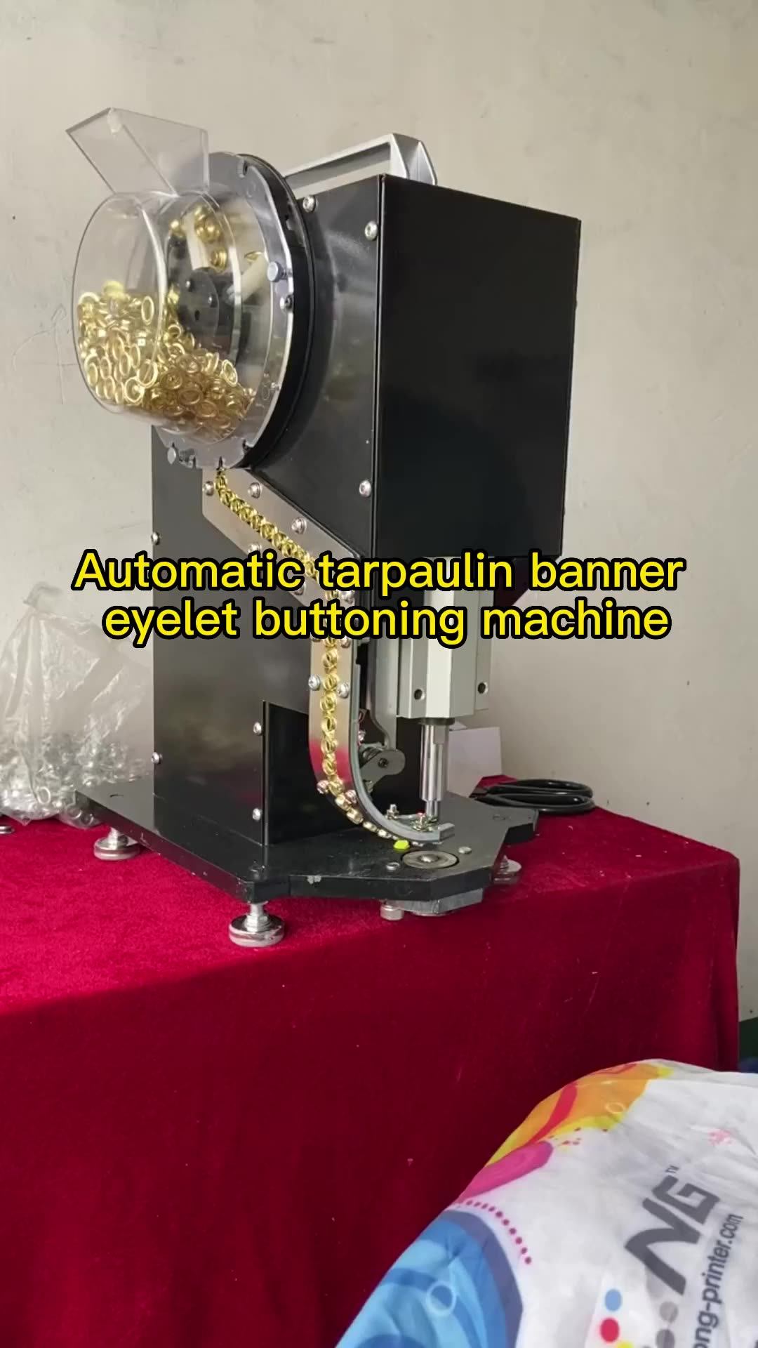 All Electric Automatic Press Eyelet Punching Machine For Shoes Belt ...