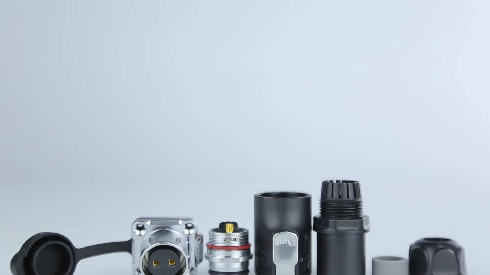 2 Pin Waterproof Electrical Wire Plug Ip65 Panel Mount Connectyor 12v ...