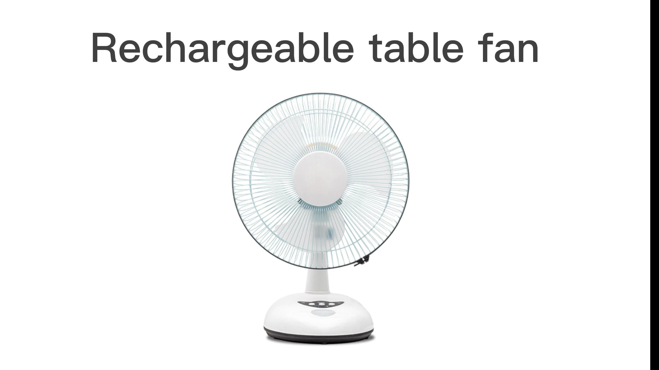 12 Inch Portable Table Ac Dc Desktop Rechargeable Solar Panel Powered ...