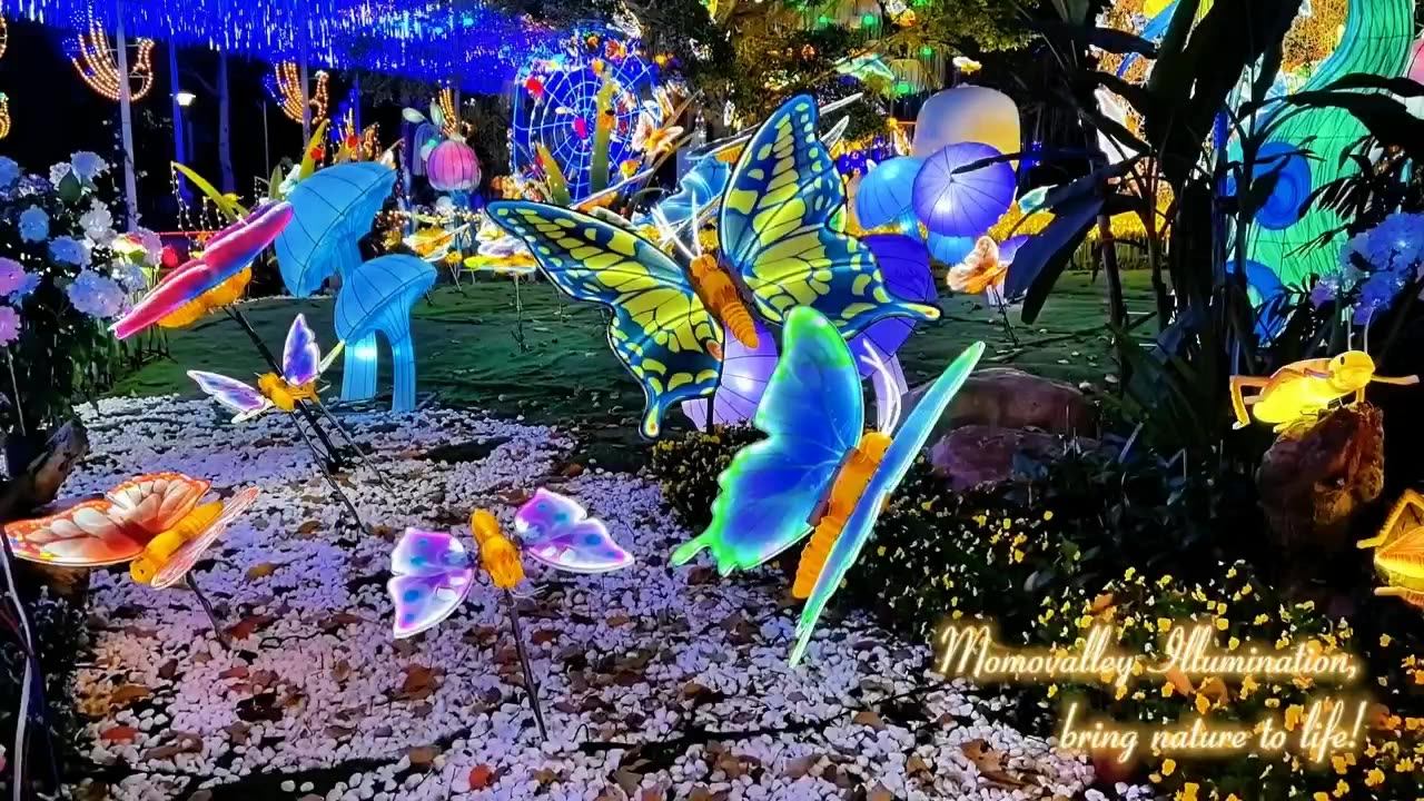 Garden Moth 3d Monarch Butterfly Fairy Christmas Light Led Decorations ...