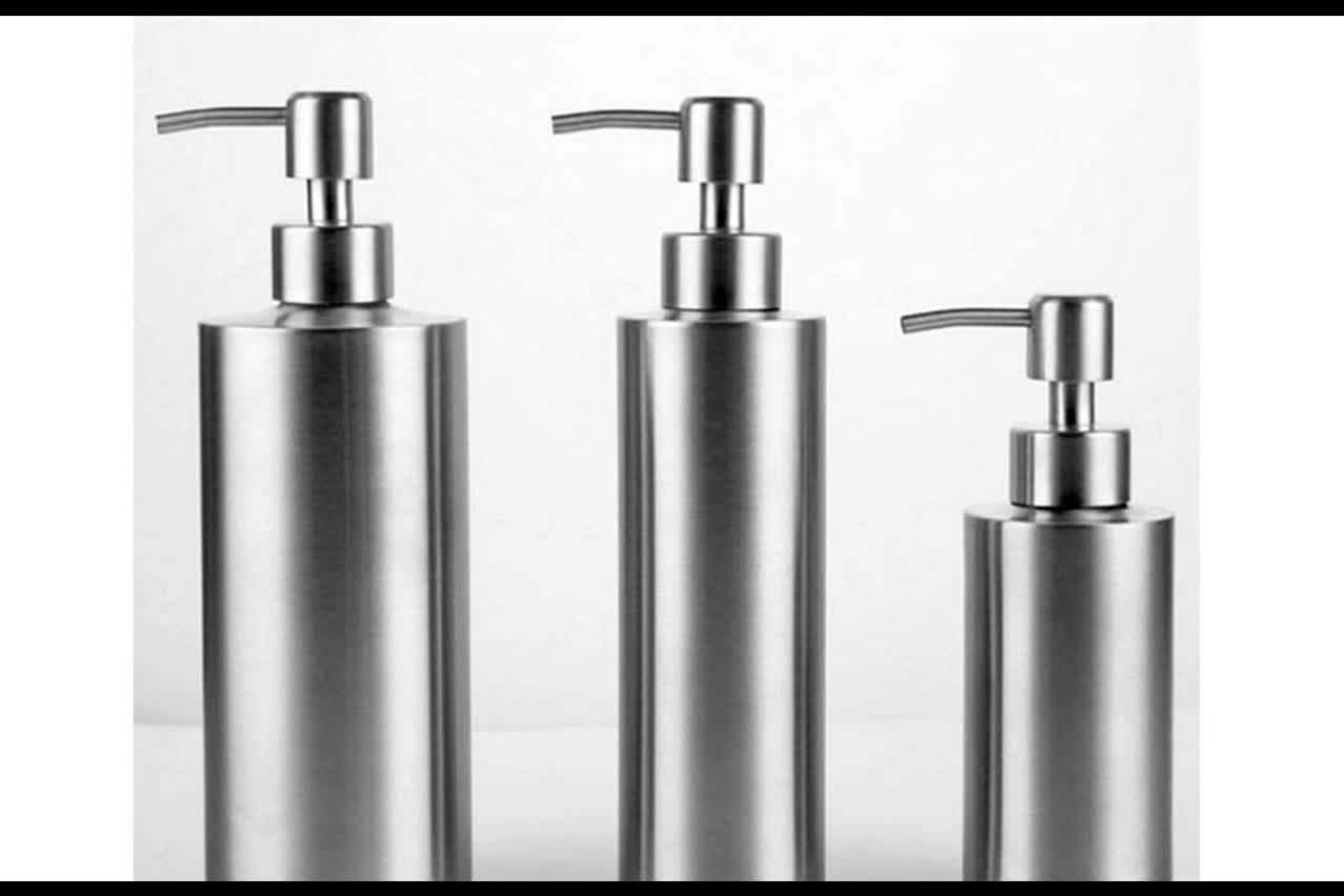 48pcs/carton 550ml Stainless Steel Bottle Soap Dispenser Liquid Hand ...