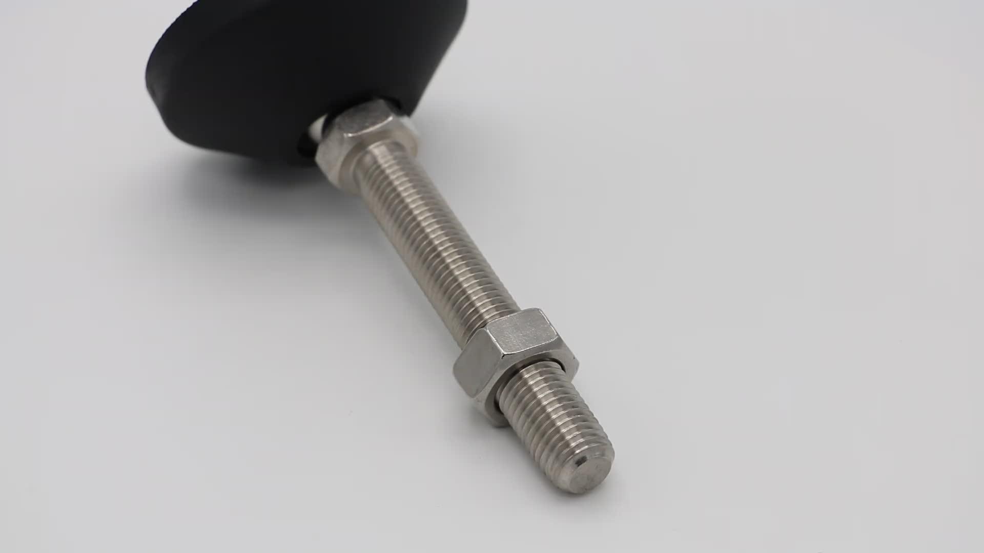M16 Nylon Pad High Quality Heavy Duty Adjustable Metal Foot Screw - Buy ...
