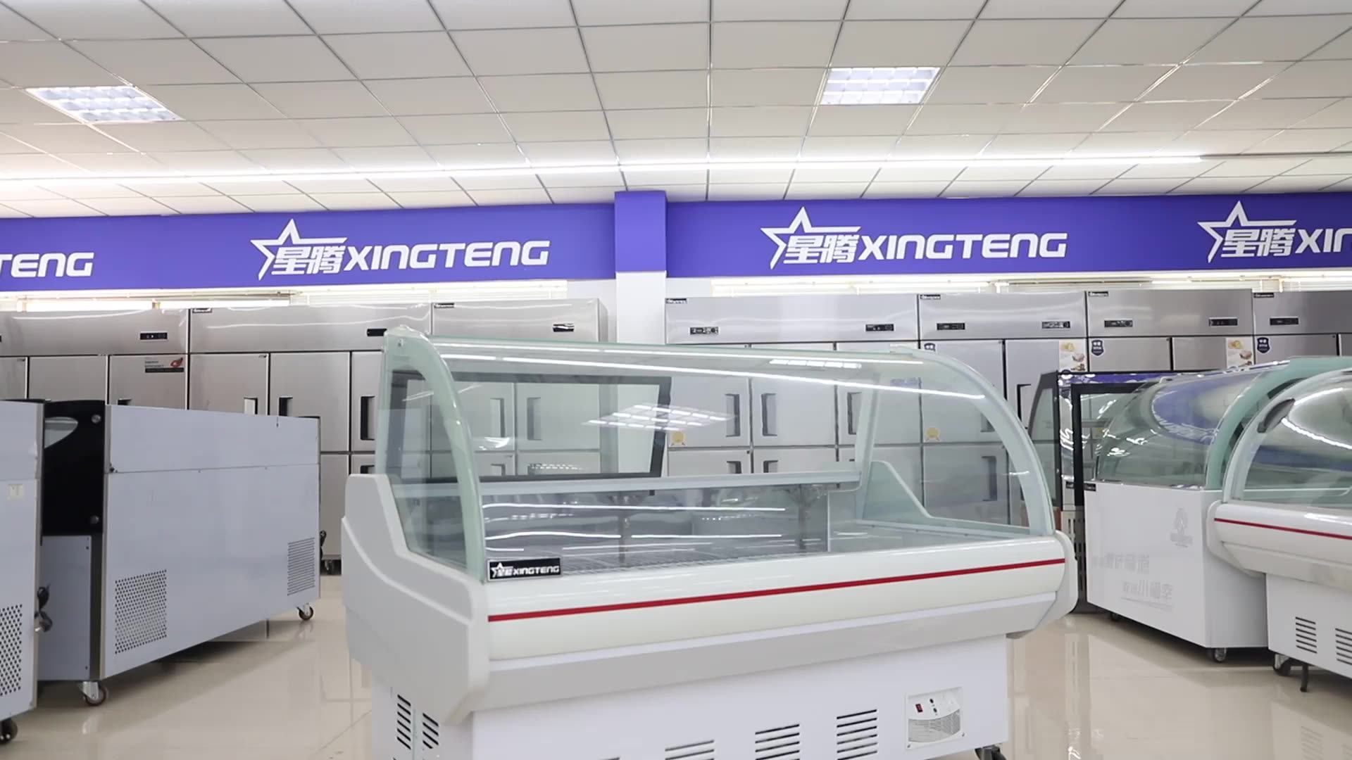 2m Length Meat Display Refrigerator Chiller Butcher Display Fridge ...