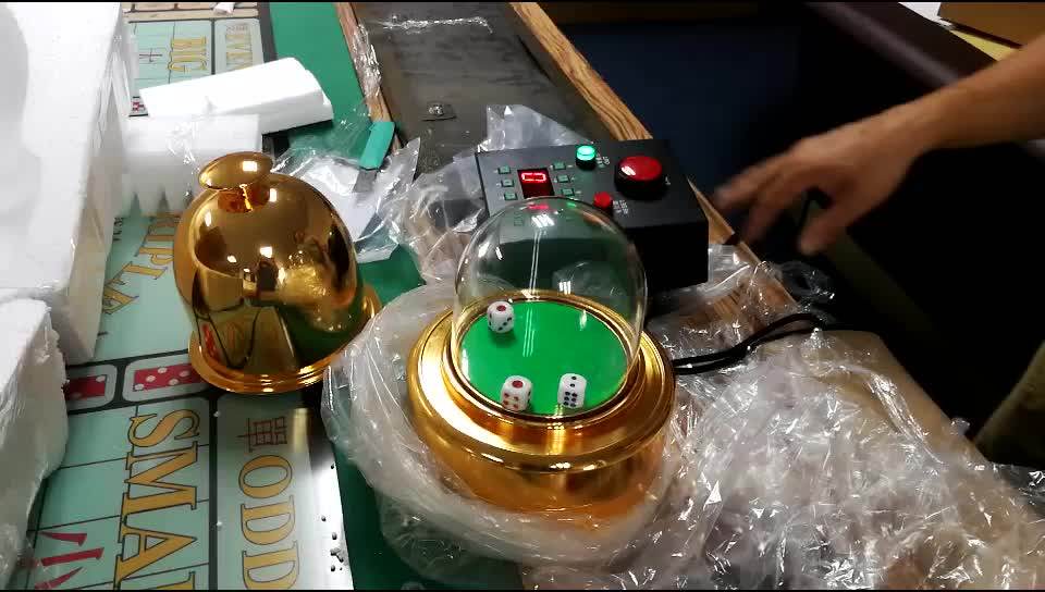 Mini Folding Craps Table Game Set Carved Dice Poker Table With Sic Bo ...