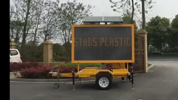 Mobile Informative Led Solar Traffic Warning Signs Variable Message ...