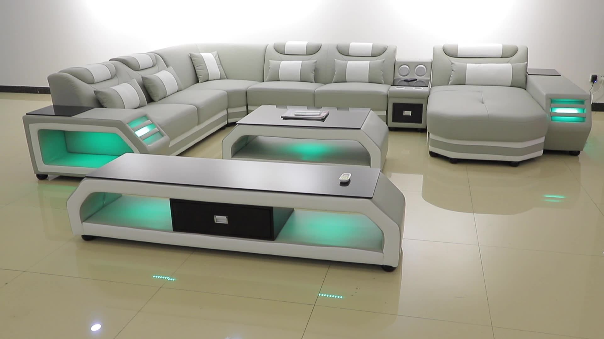 Smart Living Room Sectional Sofa European Modern Home Furniture Sofa ...