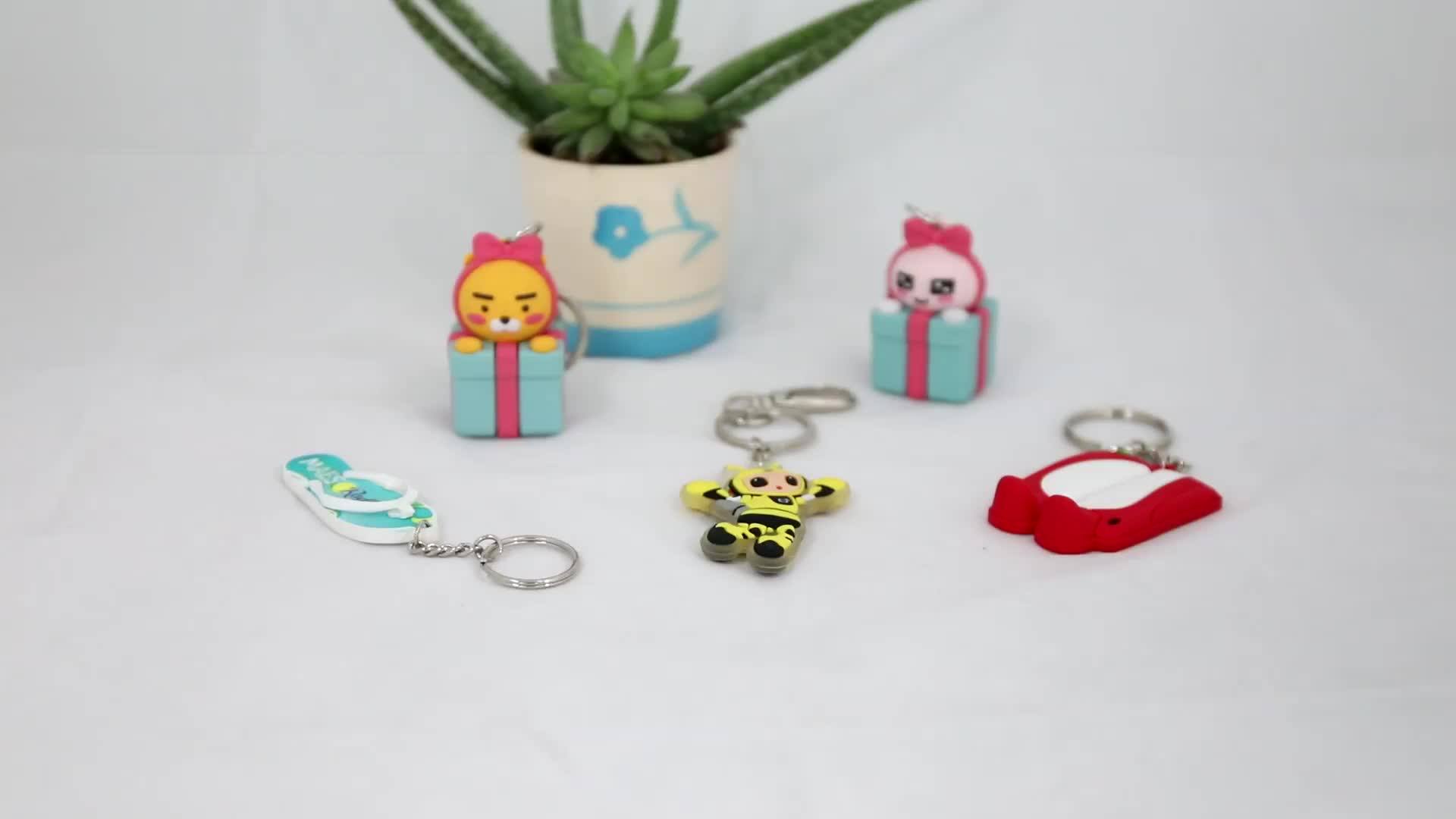 Oem Factory Pvc Keychain Custom Full Color Embossed Key Chains Rubber ...