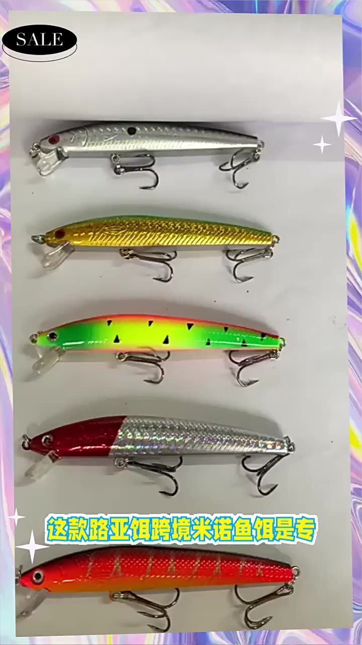 1pcs Minnow Fishing Lures Floating Hard Bait100mm 9g Artificial Bait Wobbler Crankbait Carp ...