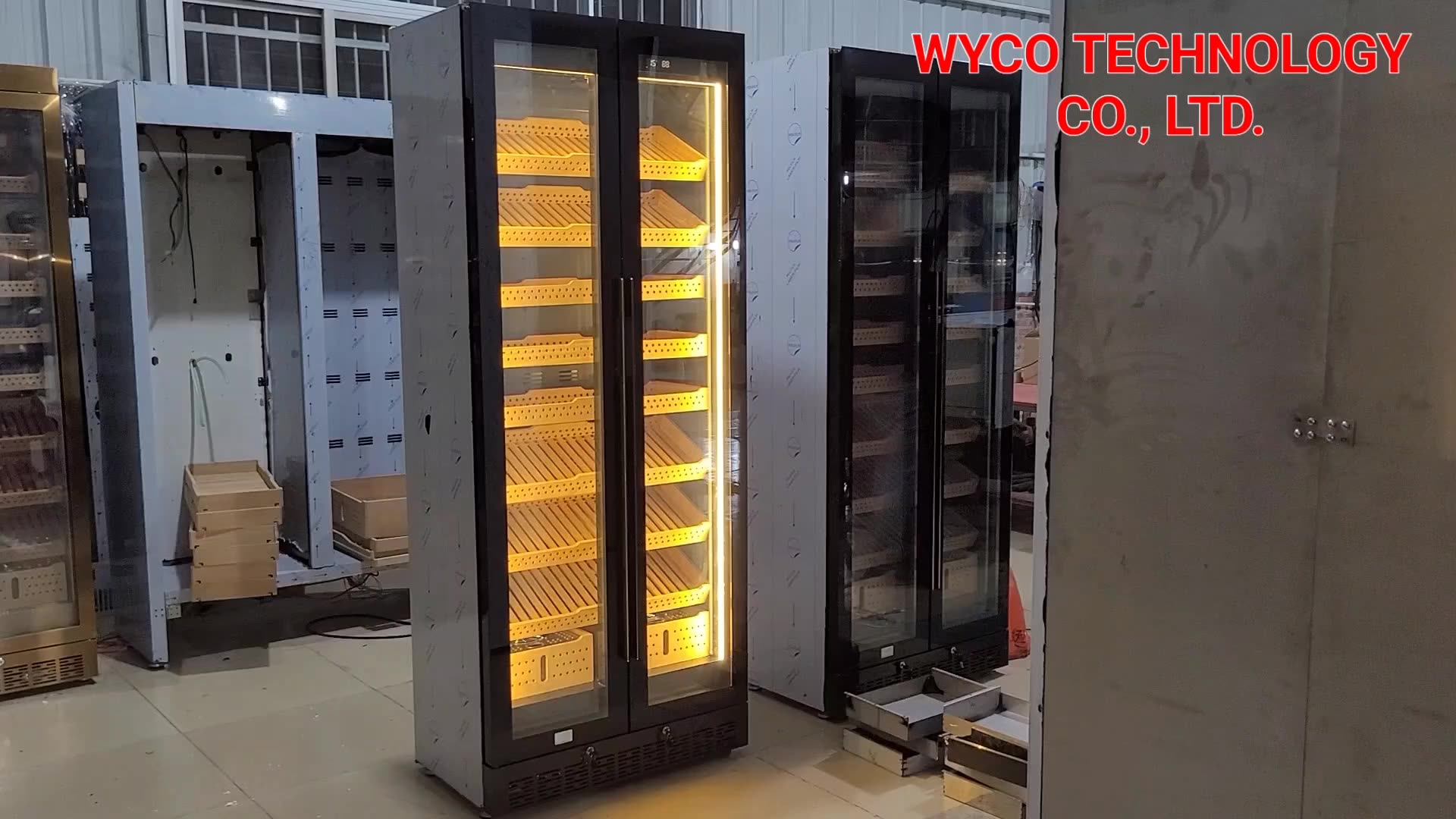 Big Size Electric Cigar Humidor Cabinet With Electronic Humidifier ...