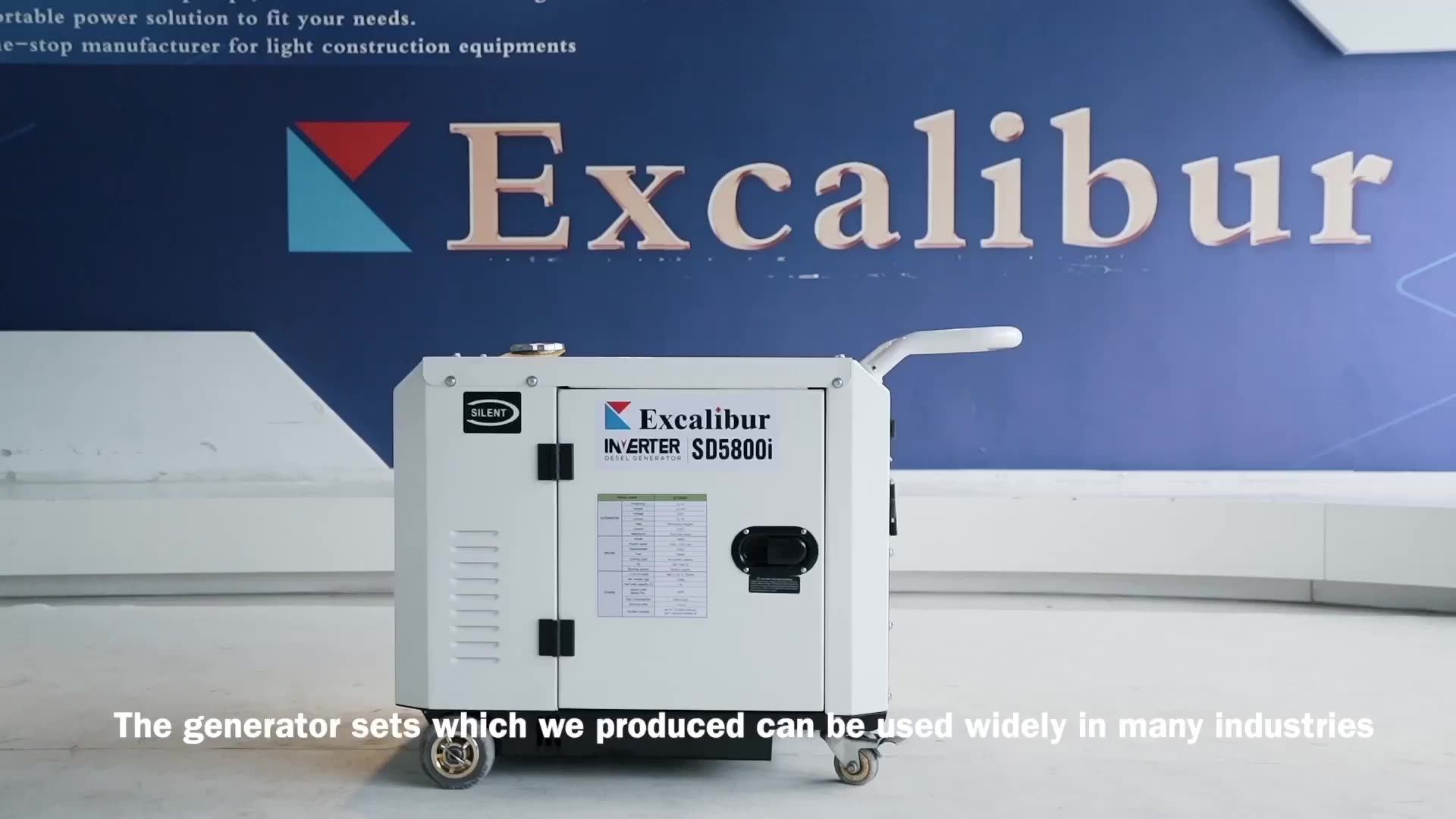 Excalibur Sd5800i Inverter Generator Diesel Engine Small Size Light ...