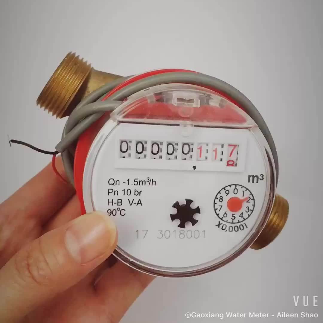 8 Digits Counters Singe Jet Pulse Output Water Meter With 10l/pulse Or ...
