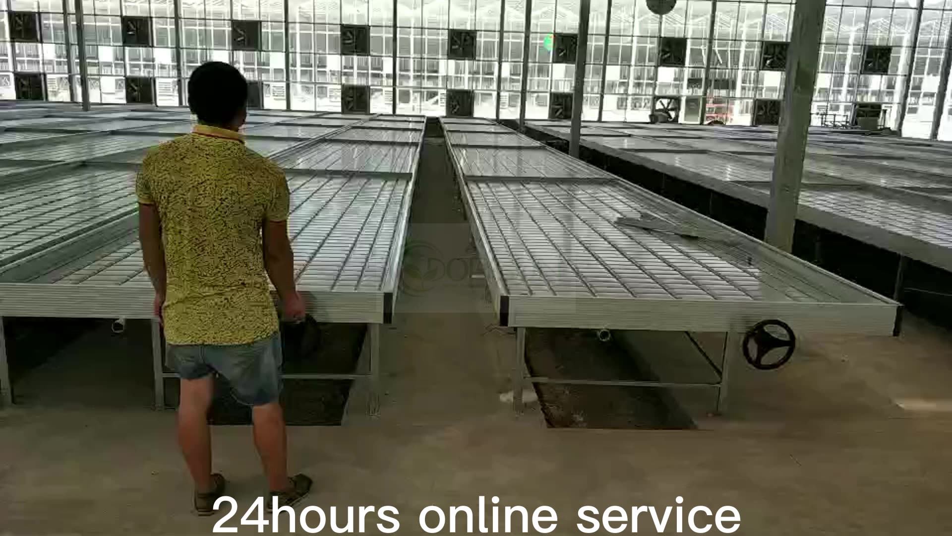 4x8ft Abs Flood Table Plastic Hydroponics System Nursery Agriculture ...